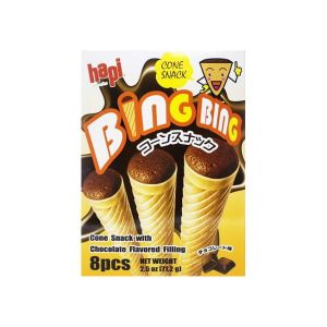 HAPI BING BING CONE SNACK CHOCOLATE 8P 71G - TESOLIFE特搜商城