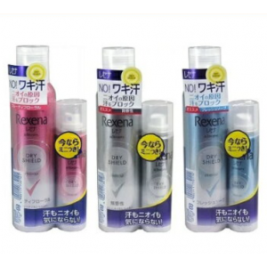 日本REXENA DRY SHIELD爽快消臭止汗喷雾套组 135g+45g 三款选 - TESOLIFE特搜商城