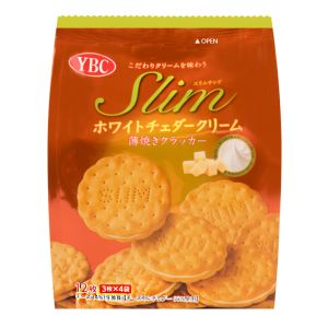 - TESOLIFE特搜商城 YBC SLIM SAND White Chedder Cream Sandwich Cookie Bag 71.2g
